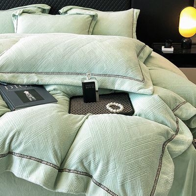 高端A类加厚牛奶绒四件套