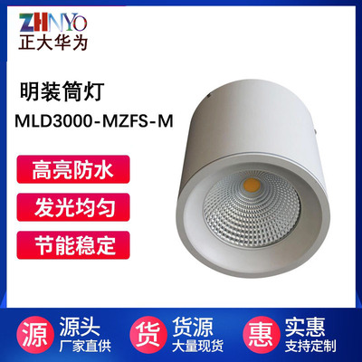 高铁地铁站商场火车站吊装明装筒灯30W40W50W60W80WLED明装筒灯