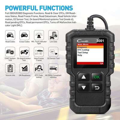 LAUNCHX431Creader/CR3001OBDII全功能读码卡海外英文版