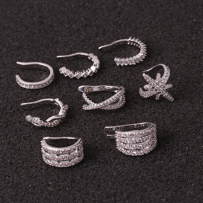 极速1pc Helix Cartilage tConch Fake Piercing Jewelry Adjusta