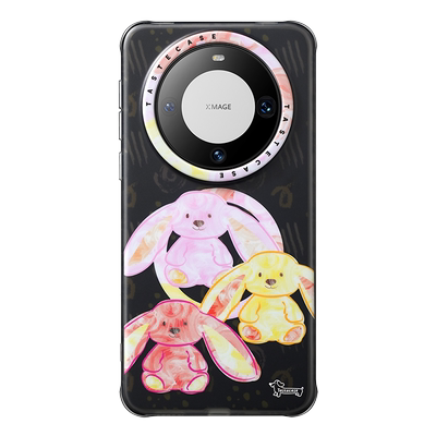 原创艺术大耳兔华为磁吸手机壳