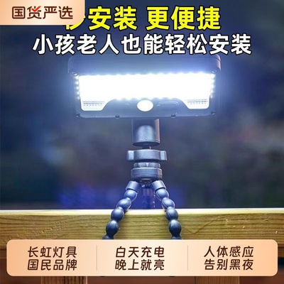 长虹太阳能人体感应庭院灯八爪