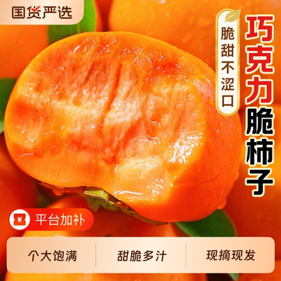 巧克力脆甜柿子丨削皮即食多汁