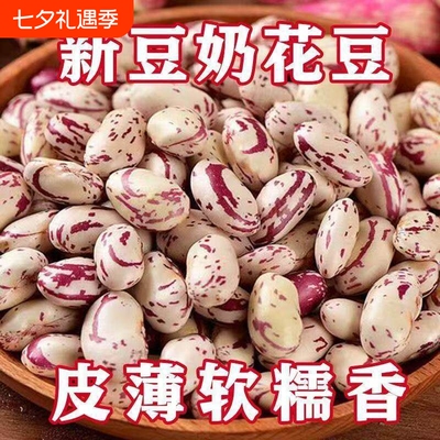 花豆干货新货云南雀蛋豆5斤奶花生豆农家自种四季豆米小熊猫豆