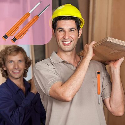 新品2Pcs Solid Carpenqter Pencils With 12 Refills Woodworkin