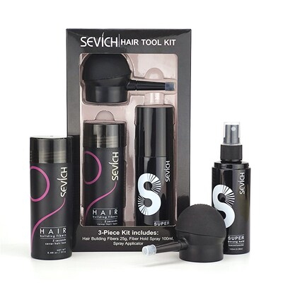 极速Sevicch 3PCS/SET Keratin Hair Building KIT 25g Thickenin