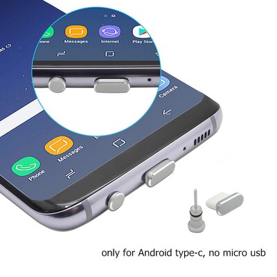 极速IPUMYNO 5 sets Type Cu Anti Dust Plug USB Type C and 3.5