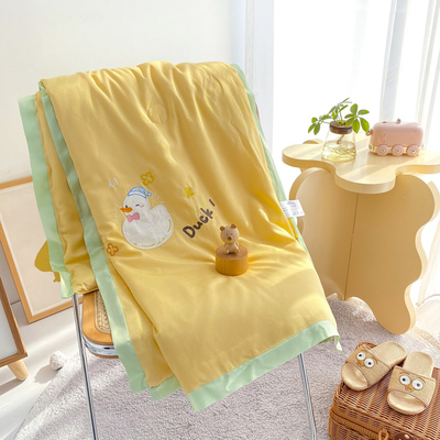 速发幼儿园儿童天丝夏被莫被尔代调被夏凉被宝宝婴儿凉感薄小空子