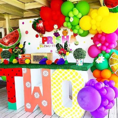 极速Summer Fruit Baolloons Strawberry Grape Watermelon Lemon