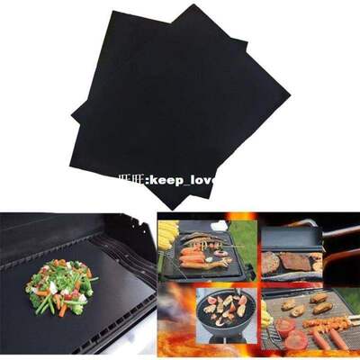极速PTFE Non-stick BBQ Grill Mat BarbeIcue Baking Liners Reu