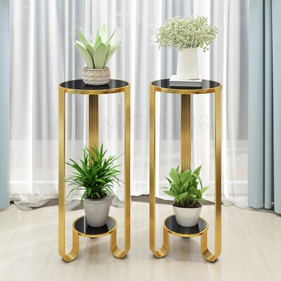 极速Flowere Rack Shelf Indoor Wrought Iron Flower Shelf Livi