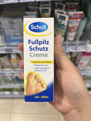 德国直邮Scholl爽健24小时足霜 脚部真菌 脚汽膏