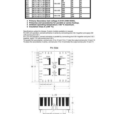 进口 Talema 15W 双15V 15VA 密封方型环形变压器 环牛 现货库存