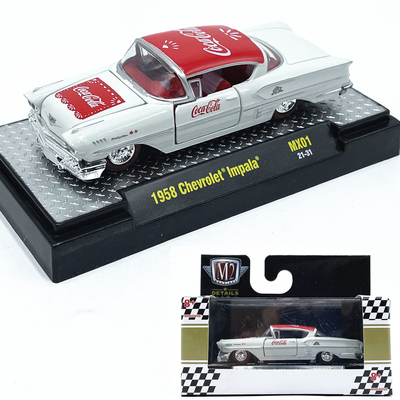 1:64M2车模1958雪佛兰Impala仿真合金汽车模型收藏摆件