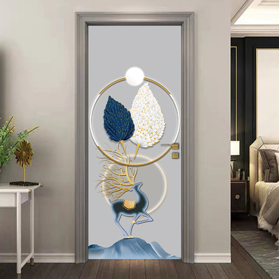 门贴整体不干胶旧木门装修套丑陋装修简约斯堪的纳维亚风格玻璃门