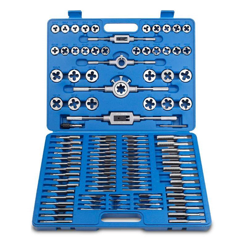 速发手用丝锥板牙套装攻丝套丝工具扳手攻牙神器螺纹公丝开牙丝攻