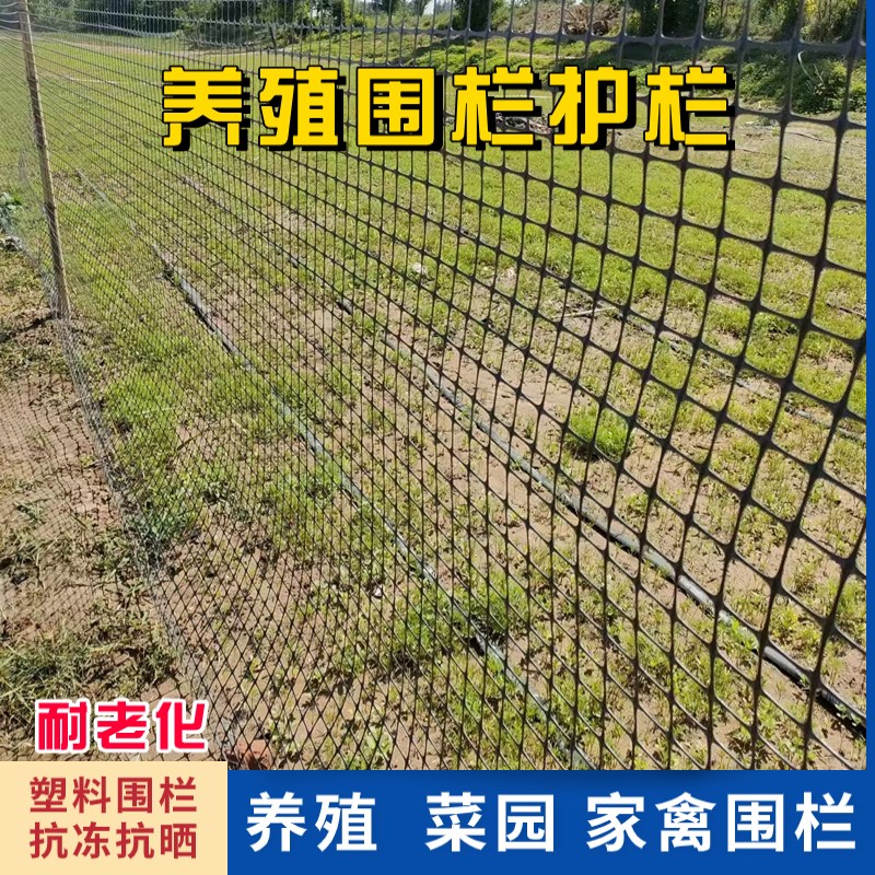 速发【1料米长】养鸡菜鸭塑0养殖网 果园养园护栏 鱼塘防护塑料土