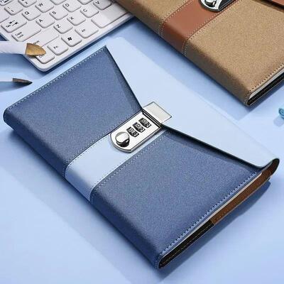 速发A5+Password+Notebook+Secret+Diary+with+Lock+PU+Cute+Note