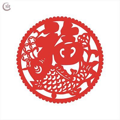 极速Newb Years fu character door sticker felt cloth decorat