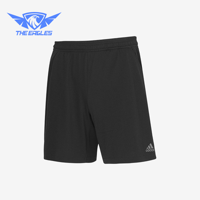 Adidas/阿迪达斯正品2026春季款男士经典松紧腰透气短裤FT9706