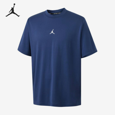 Nike/耐克官方正品JORDAN新款男藏青色时尚圆领短袖T恤IF0883-410