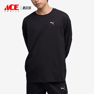 Puma/彪马正品NEKO-san宽松圆领长袖T恤经典黑色运动鞋635050-01