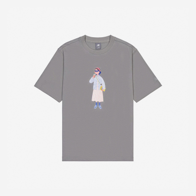 New Balance/NB正品夏季新款男女宽松透气圆领短袖T恤NEE28093-GR