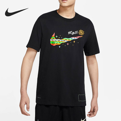 Nike/耐克正品DRI-FIT男子篮球运动印花短袖上衣DV3188-010