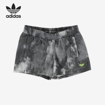Adidas/阿迪达斯正品三叶草女士松紧腰透气休闲短裤GE5252