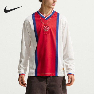 Nike耐克正品PSG Energy男子足球Dri-FIT训练长袖T恤IQ0242-133