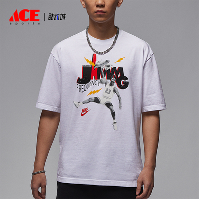 Nike/耐克正品JORDAN男士针织宽松圆领休闲运动短袖HJ2930-100