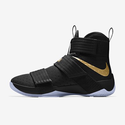 Nike耐克正品zoom soldier 10 Black Gold男款篮球鞋885682-991