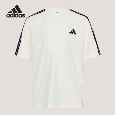 Adidas/阿迪达斯正品夏季儿童透气运动经典休闲亲肤短袖T恤KY8371