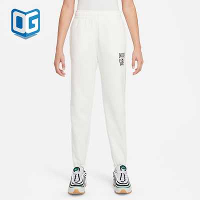 Nike/耐克正品秋冬大童印花简约加绒保暖束脚长裤FZ4720-133