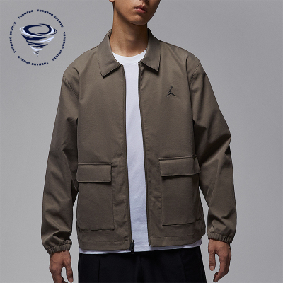 Nike/耐克正品Jordan男士运动翻领拉链宽松高尔夫夹克HQ8682-040