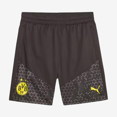Puma彪马正品Bvb Dortmund男字母印花松紧腰直筒短裤771836-02