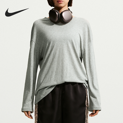 Nike/耐克正品Sportswear女士宽松圆领休闲长袖T恤IV4999-063