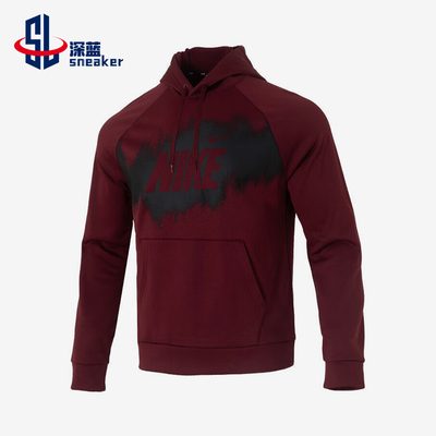 Nike/耐克正品FLEECE女士休闲口袋连帽针织印花卫衣HV4063-619