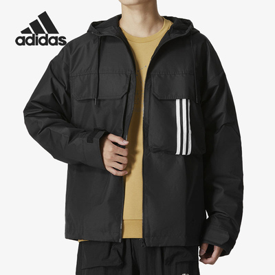 Adidas/阿迪达斯正品NEO新款男女运动休闲防风夹克外套HM3819