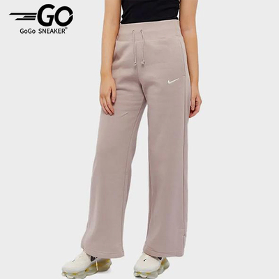 Nike/耐克正品系带女士印花图案松紧腰阔腿经典休闲裤DQ5615-272