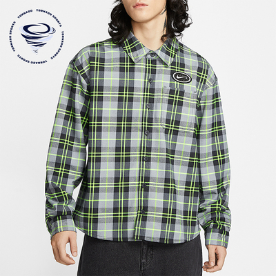 Nike/耐克正品2025男士日常翻领条纹宽松耐穿运动上衣HV0257-070