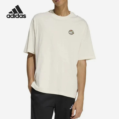 Adidas/阿迪达斯正品圆领短袖T恤新款男女休闲短袖T恤JZ5063