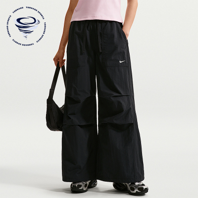 Nike/耐克正品Sportswear女士运动宽松中腰结构感长裤IR1639-010