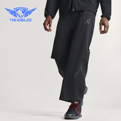 Adidas/阿迪达斯正品春季男士宽松时尚经典凉感梭织长裤KE6550
