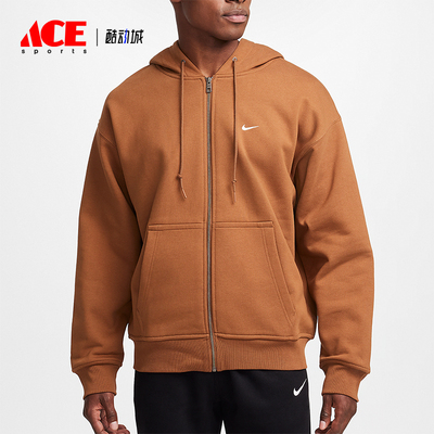 耐克男士复古运动连帽口袋外套