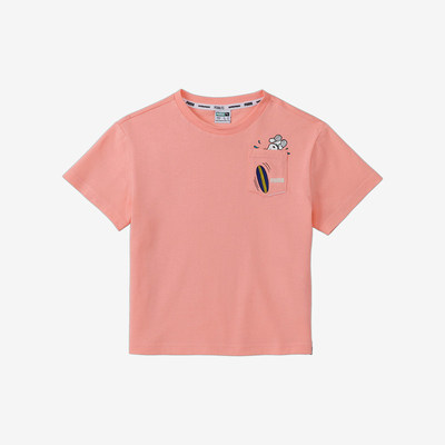 PUMA彪马正品PEANUTS儿童卡通图案微标印花短袖T恤599458-26