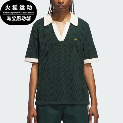 Adidas/阿迪达斯正品三叶草新款男女休闲经典短袖Polo衫IK2942