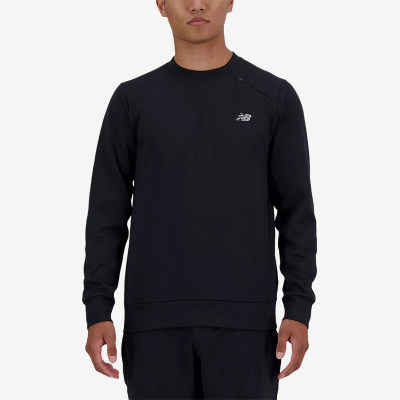 New Balance新百伦正品男款圆领套头运动跑步卫衣MT41142-BK