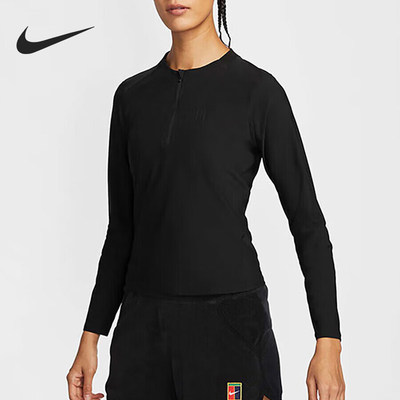 Nike/耐克官方正品2026女士休闲运动舒适亲肤长袖T恤FZ6738-010