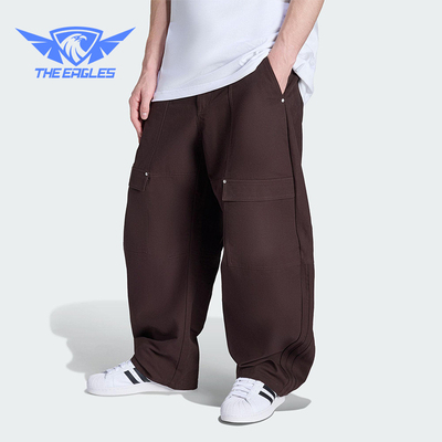 Adidas/阿迪达斯正品三叶草男士经典休闲工装宽松运动长裤KG6442